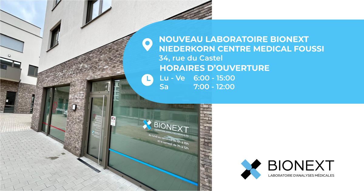 BIONEXT Luxembourg Bonnevoie Centre Médical Virchow | BIONEXT
